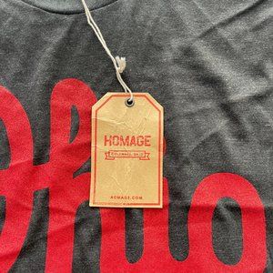 HOMAGE | Shirts | Homage Script Ohio Charcoalred Tshirt | Poshmark